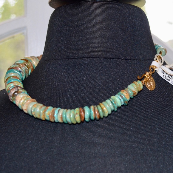 Chan Luu | Jewelry | Nwt Chan Luu Multi Turquoise Disc Beaded Gold ...
